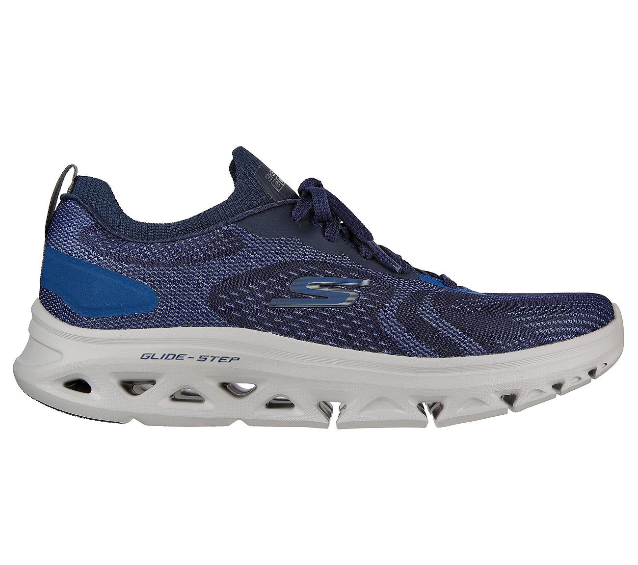 Skechers Navy Go Run Glide Step Flex Radar Running Shoes For Men ...