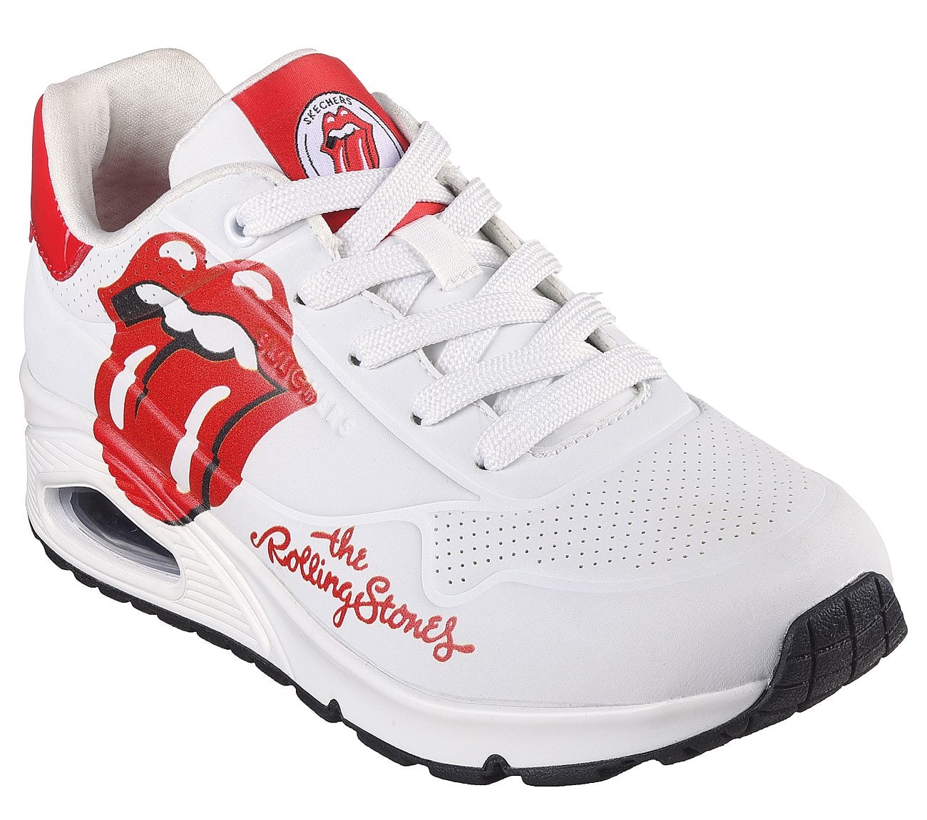 Skechers White/Red Uno Rolling Stones Single - Style ID: 177965 | India