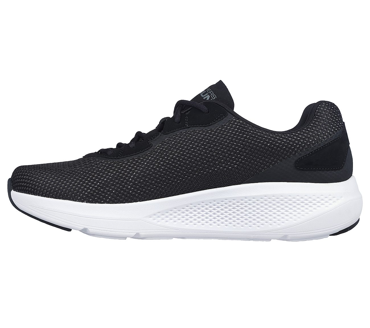 Skechers Black/White Go Run Elevate Mens Running Shoes - Style ID ...
