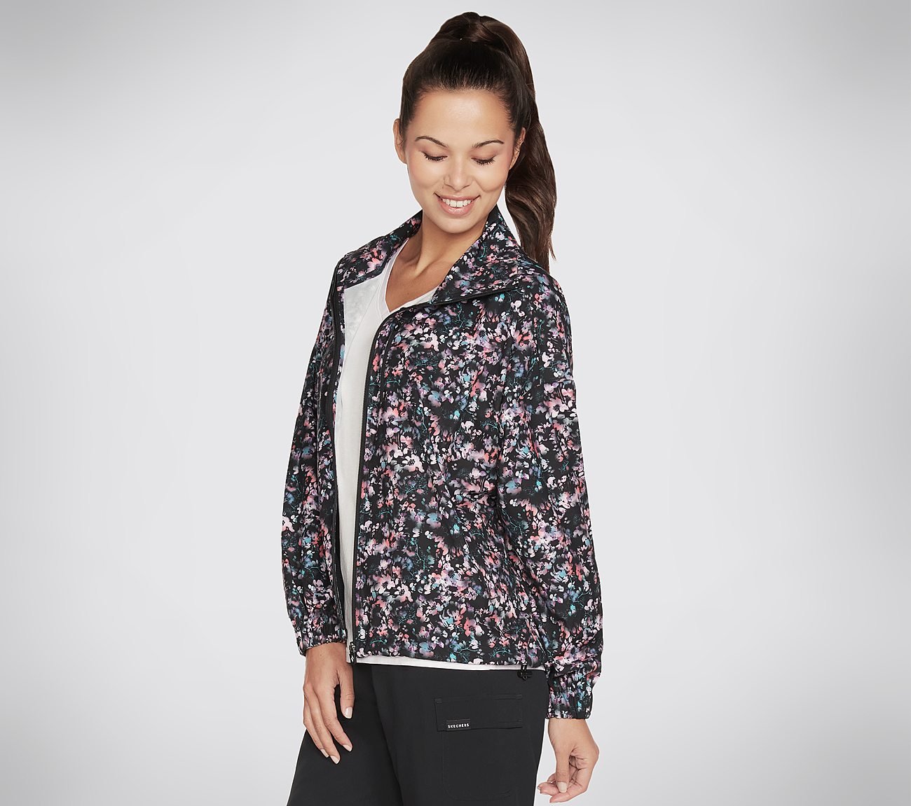 Skechers Superbloom Jacket | Multi Color Printed Jacket For Women | India