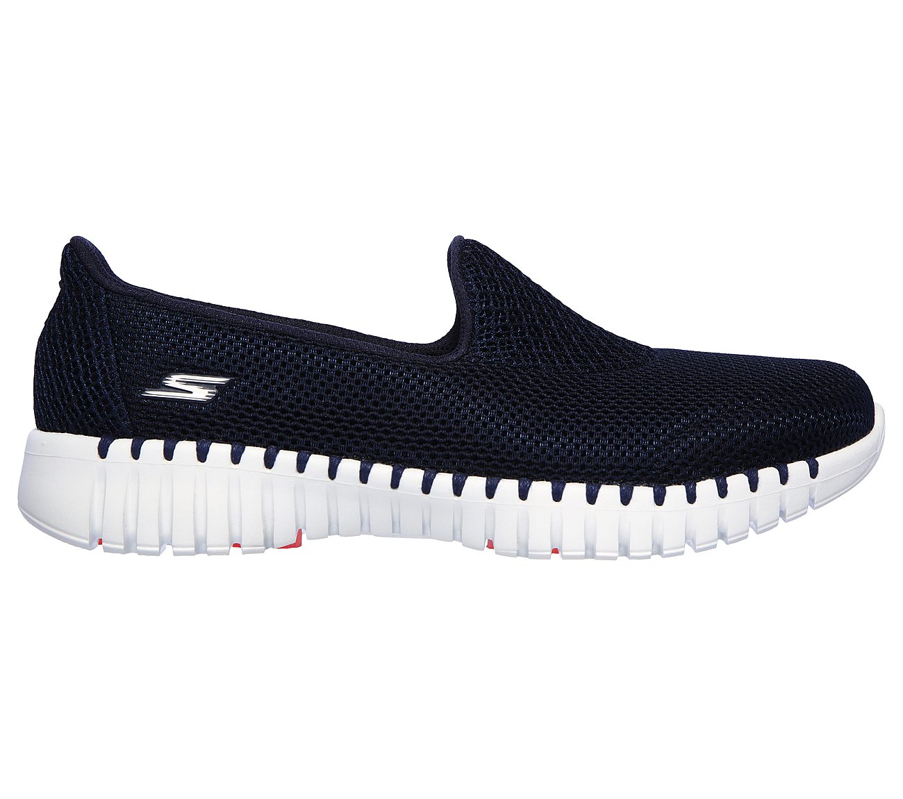 Skechers Navy/White Go Walk Smart Womens Slip On Shoes - Style ID ...