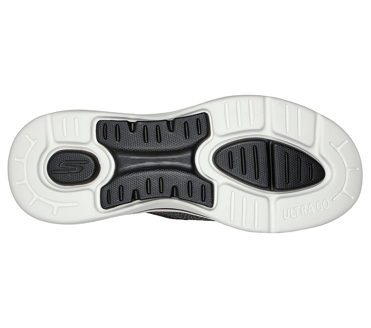 Skechers Black/White Go Walk Arch Fit Clancy Womens Walking Shoes ...