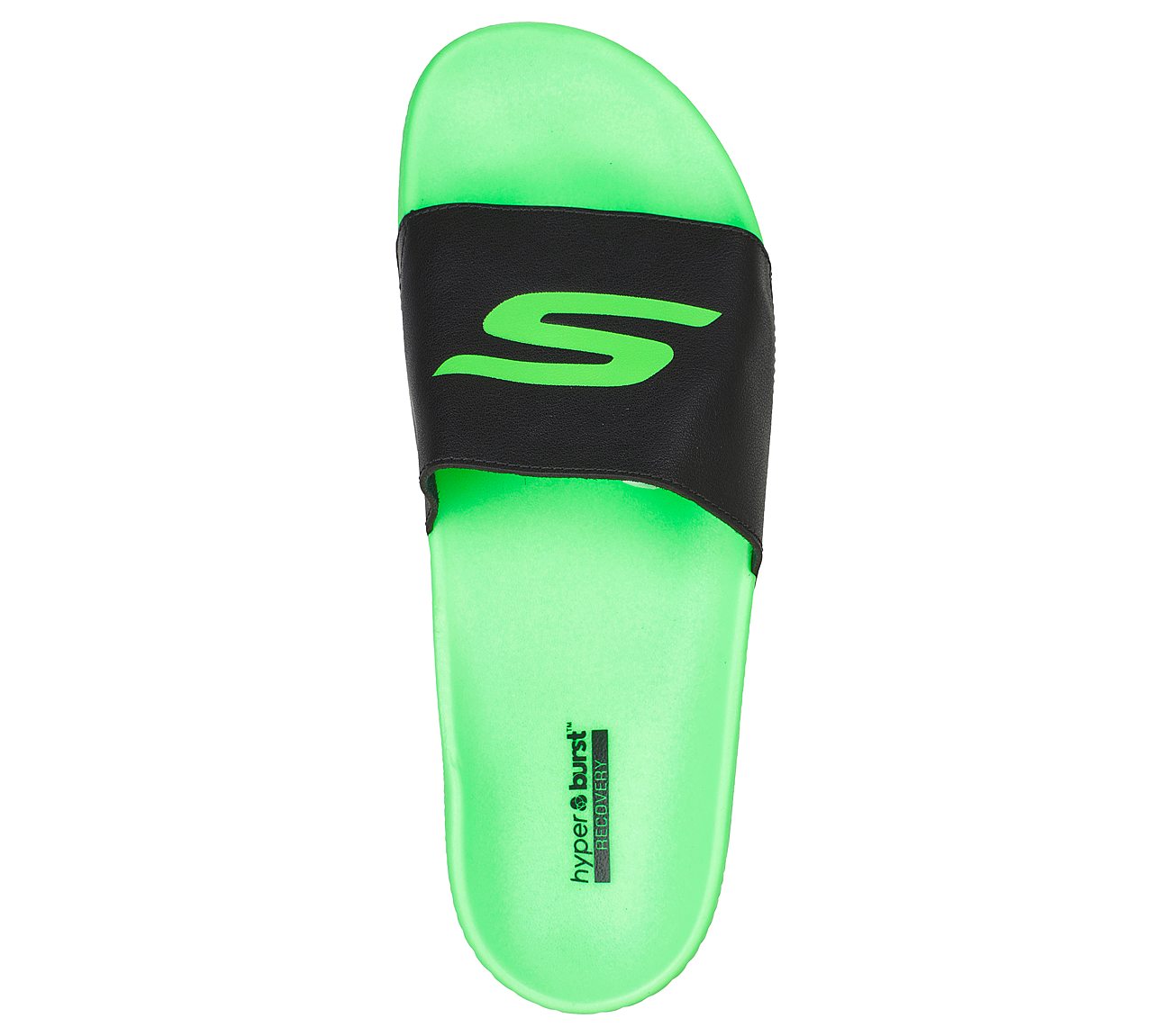 Skechers Black/Lemon Hyper Slide Mens Slide In Sandal - Style ID ...