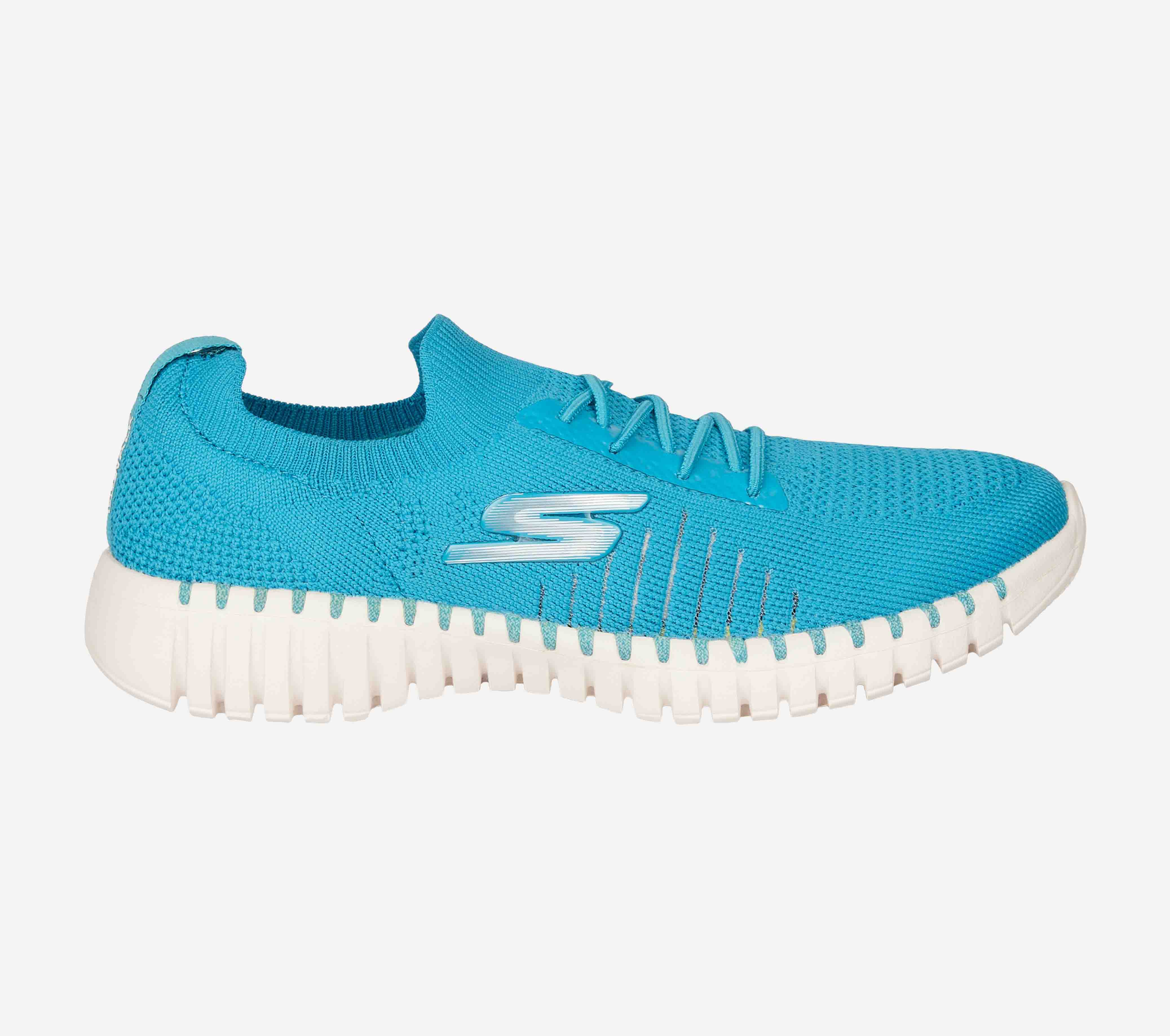 Skechers Turquoise Go Walk Smart Scholar Womens Lace Up Shoes - Style ...